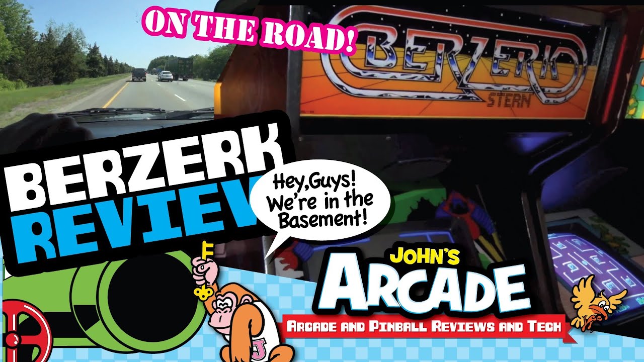 Stern Berzerk Arcade Game Review at Funspot Arcade 1980 - Pac-Man ...