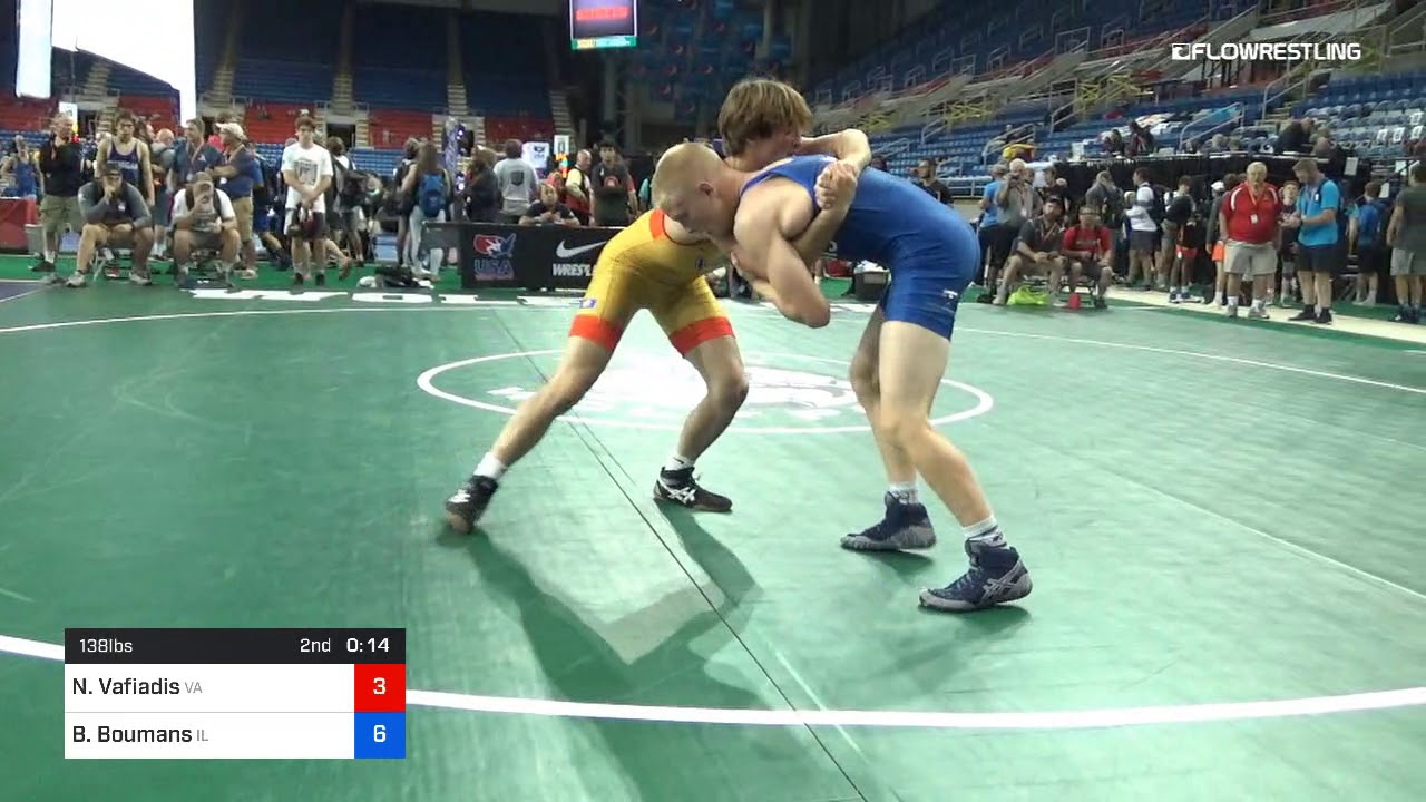 138 Lbs Rnd Of 32 Nicholas Vafiadis Virginia Vs Bryce Boumans Illinois ...