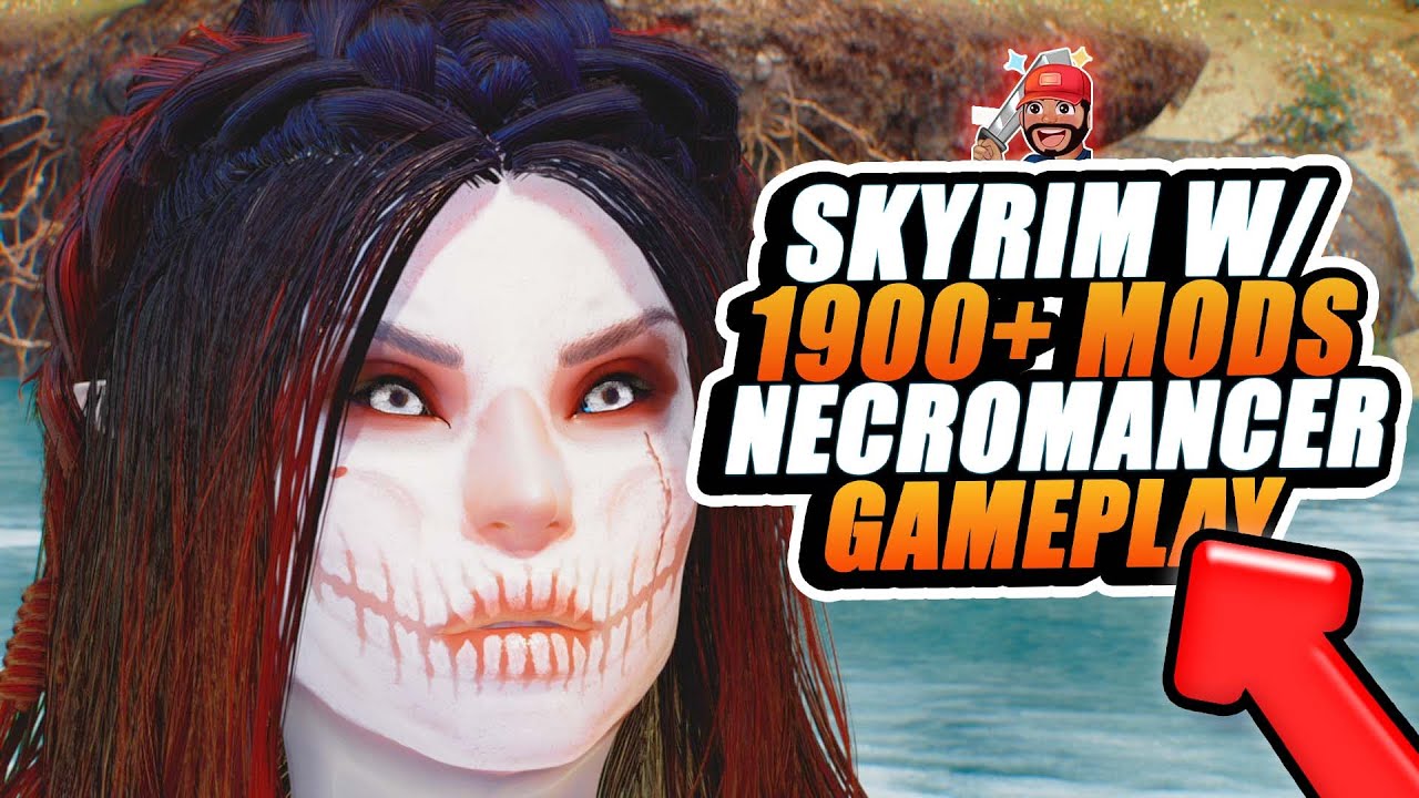 Skyrim SE W/ 1900+ Mods | Necromacer Gameplay | Aldrnari Wabbajack ...