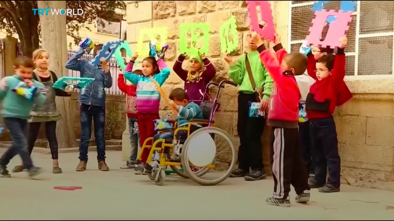 Volunteers open care centre for autistic children in Syria - YouTube
