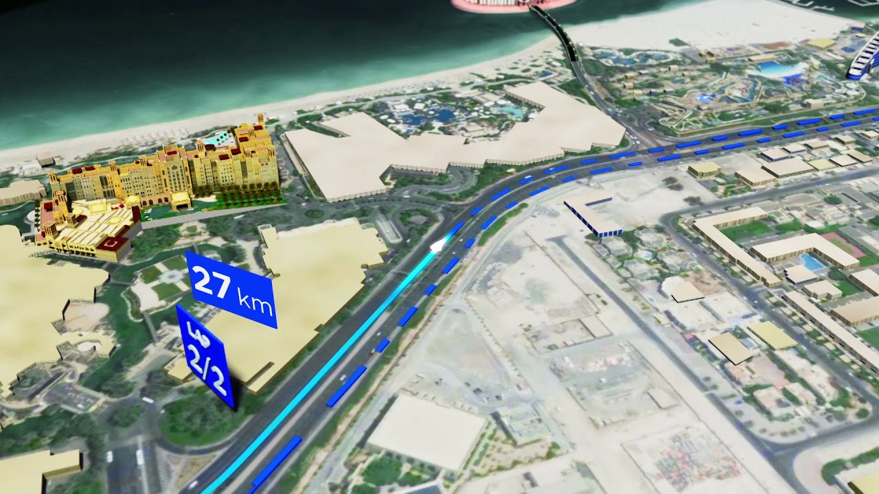 2019 Dubai Marathon - Course Map - YouTube