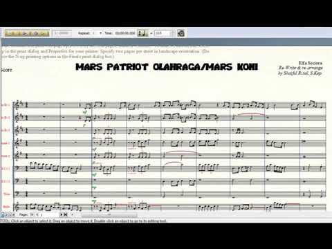 MARS PATRIOT partitur marching band - YouTube