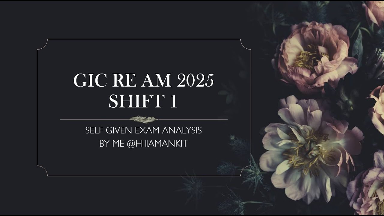 GIC Exam Analysis 2024 || GIC Re Exam 2024 || GIC 2024 Complete Exam Analysis | - YouTube