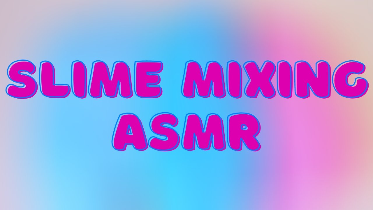 Slime Mixing ASMR | Drea Tube🌼 - YouTube