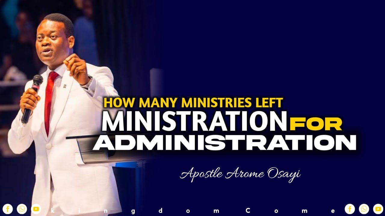 HOW MANY MINISTRIES LEFT MINISTRATION FOR ADMINISTRATION // APOSTLE ...