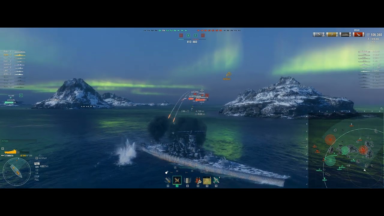 World of Warships Replay #Yamato: [ Nah ran und Inseln nutzen! ] - YouTube