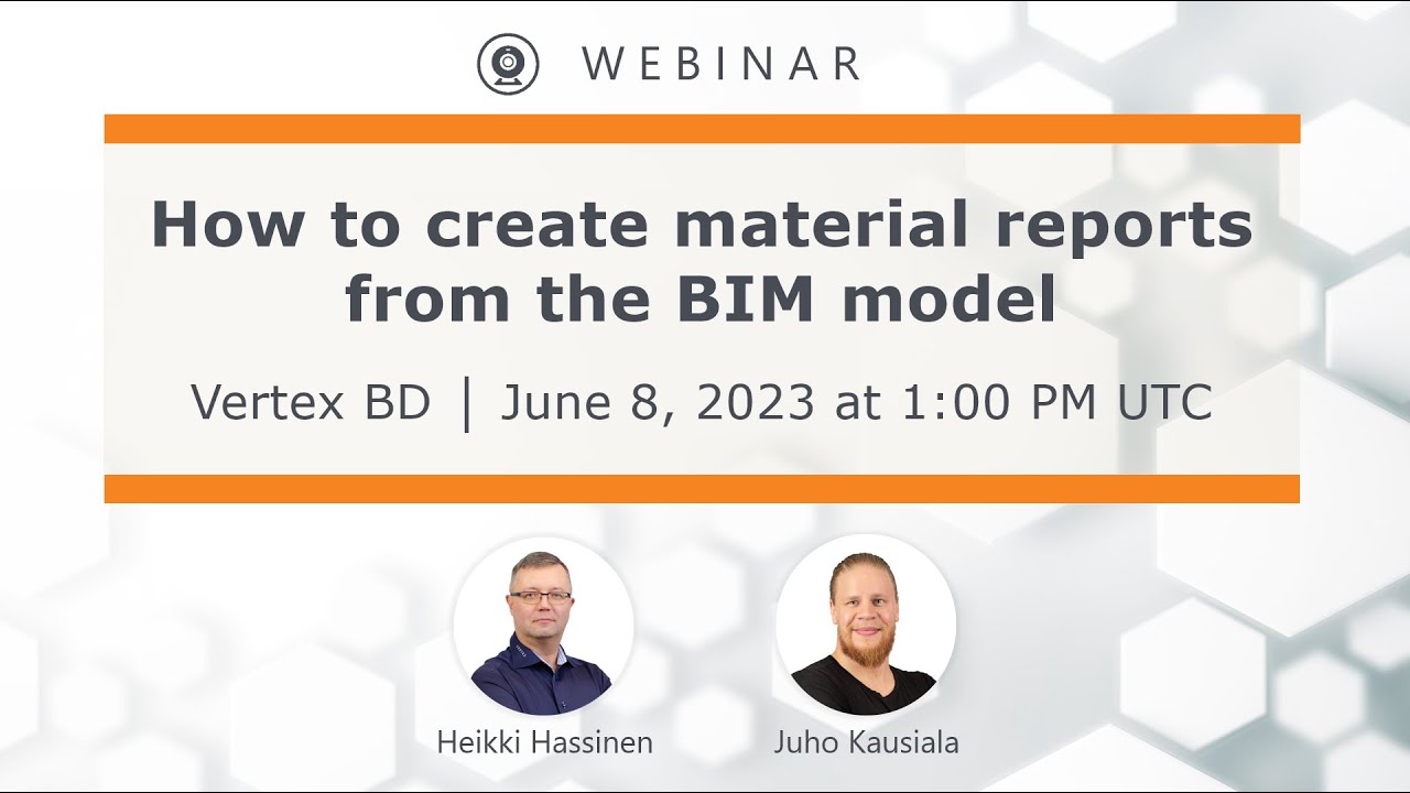 How to create material reports in Vertex BD [Webinar June 8, 2023 ...