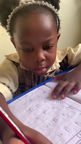 Charity Mahalu writting her name at the age of 3 yrs - YouTube