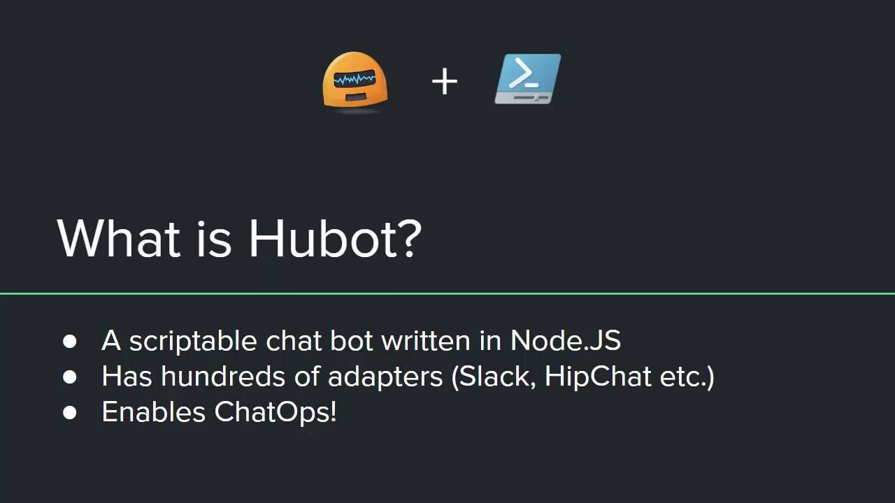 Installing Hubot on Windows with PowerShell DSC - YouTube