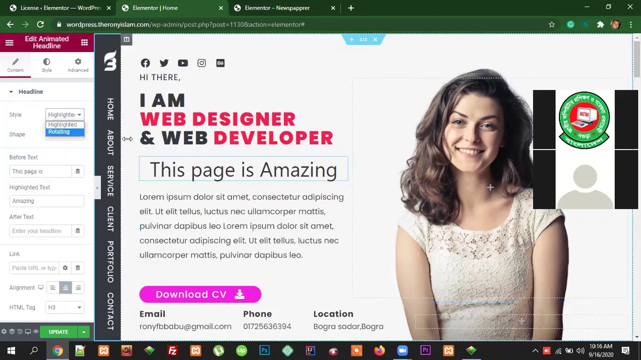 Wordpress Theme Customization Class 23 | 16-09-2020 - YouTube