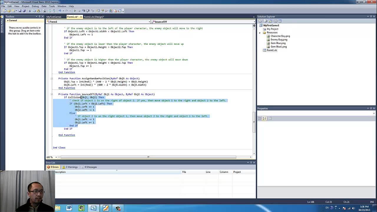 Games Programming with Visual Basic lesson 7 - more AI - YouTube