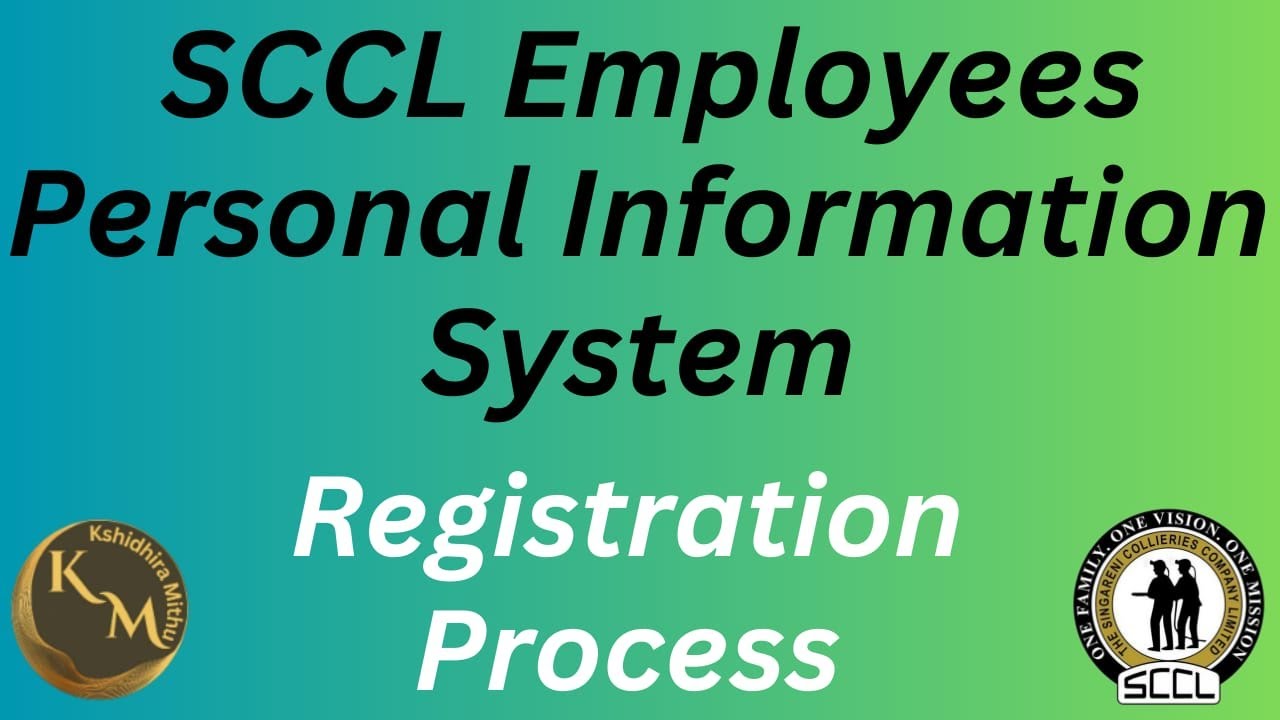 SCCL Employees Personal Information System| Registration Process ...