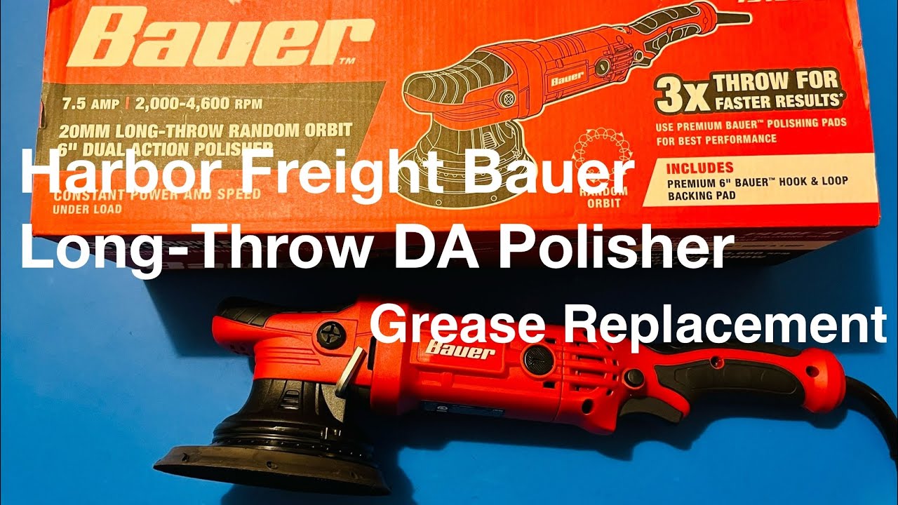 Bauer Long-Throw DA Polisher - How to Replace The Grease - YouTube