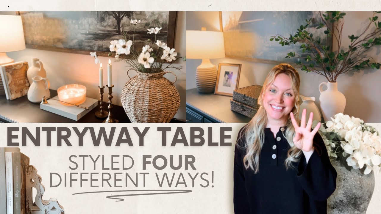4️⃣ MUST-TRY Table Styling Ideas!! Make Your Entryway POP! - YouTube