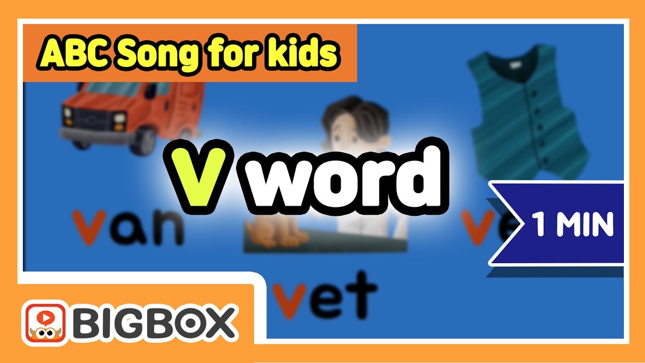 ABC Song for kids | V word | Vocabulary | Phonics & Alphabet - YouTube