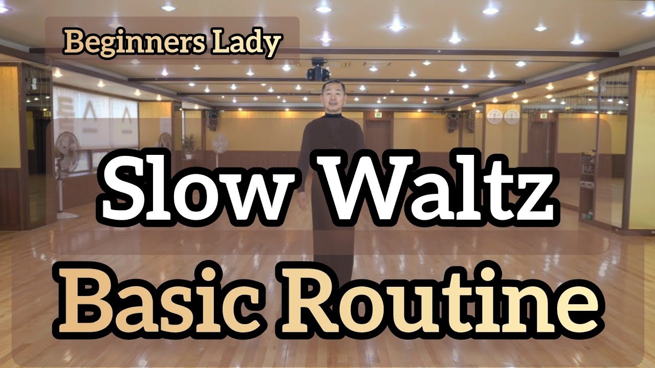 [Lady] Slow Waltz Basic Beginners Routine(Alignment Figure Name) - YouTube