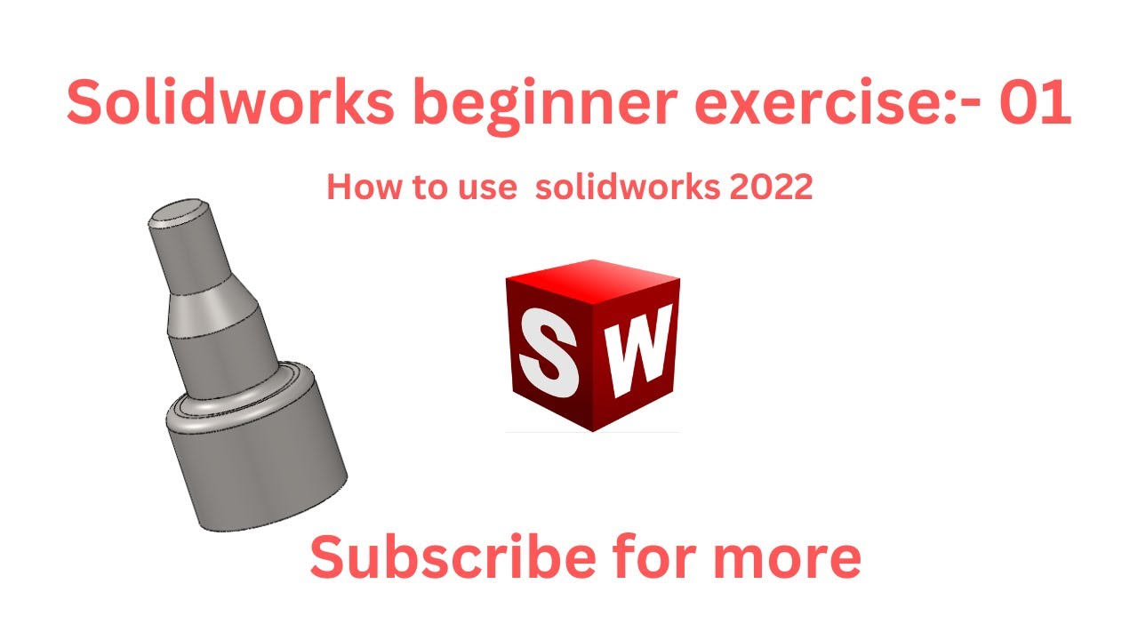 Solidworks beginner exercise:- 01 #solidworkstutorial #cadcambd # ...