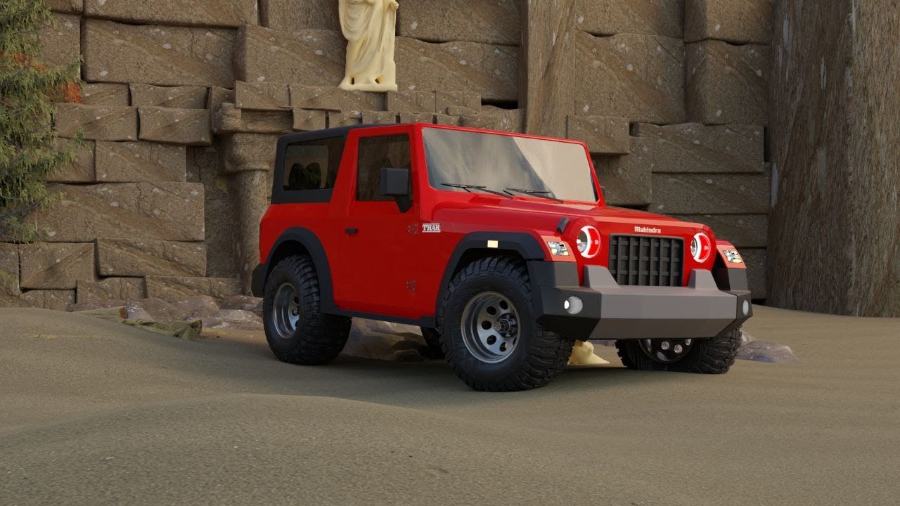 Mahindra Thar 3D Packshot I Arena Animation FC Road Pune I Creative ...