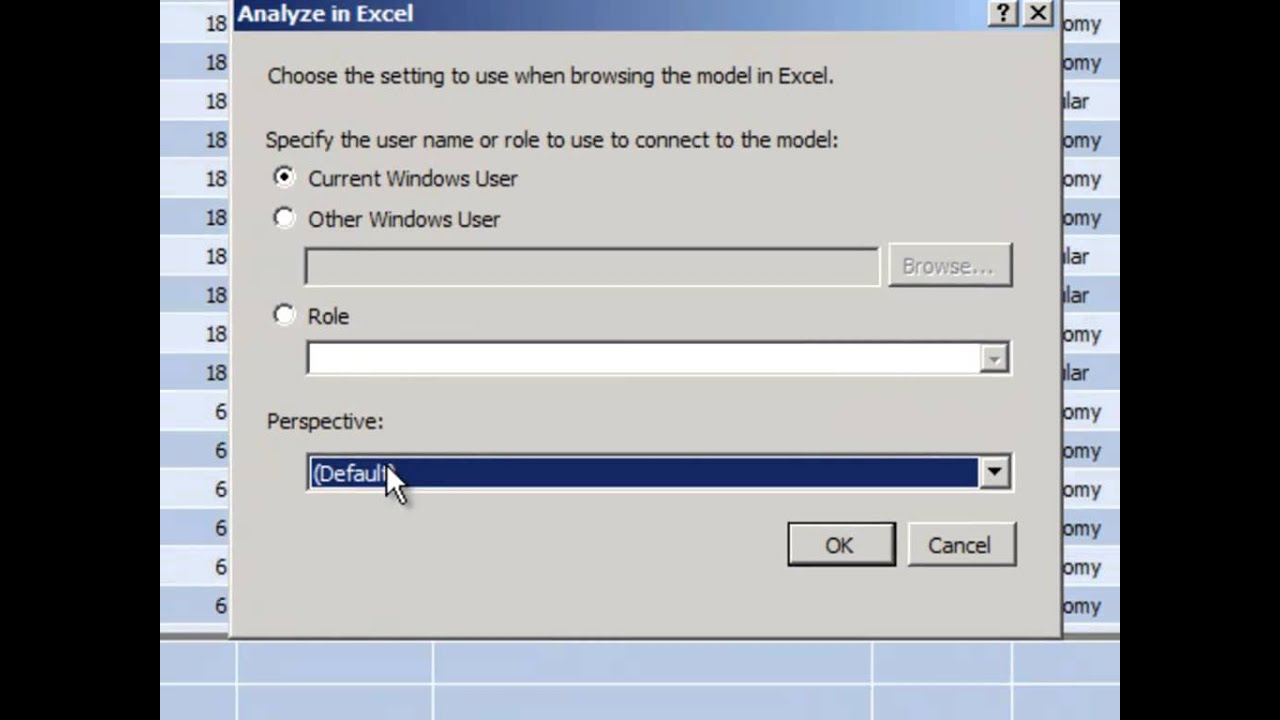 Defining BISM Tabular Model Perspectives - YouTube