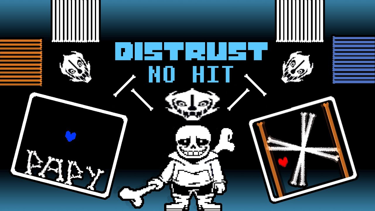 Distrust Sans Phase 1 NO HIT! (QMF's Take) | Undertale Fangame Gameplay ...