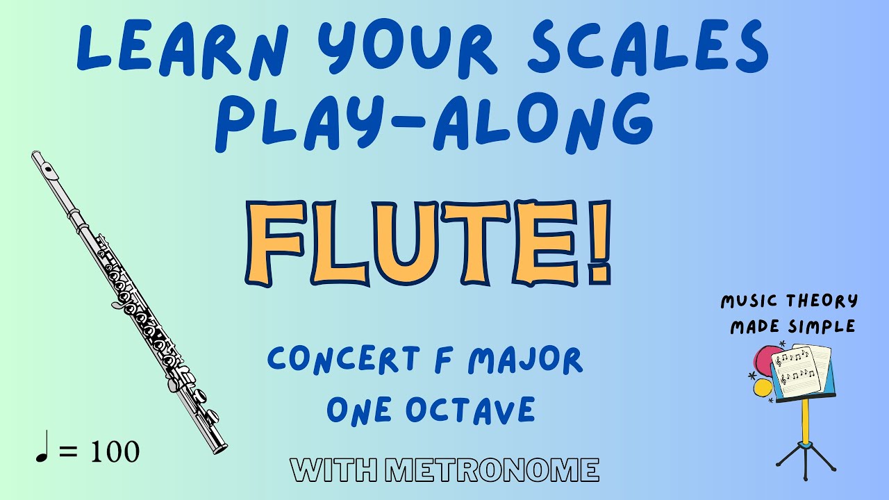 🎵FLUTE F major PLAY-ALONG to learn your scales! 🎶 - YouTube