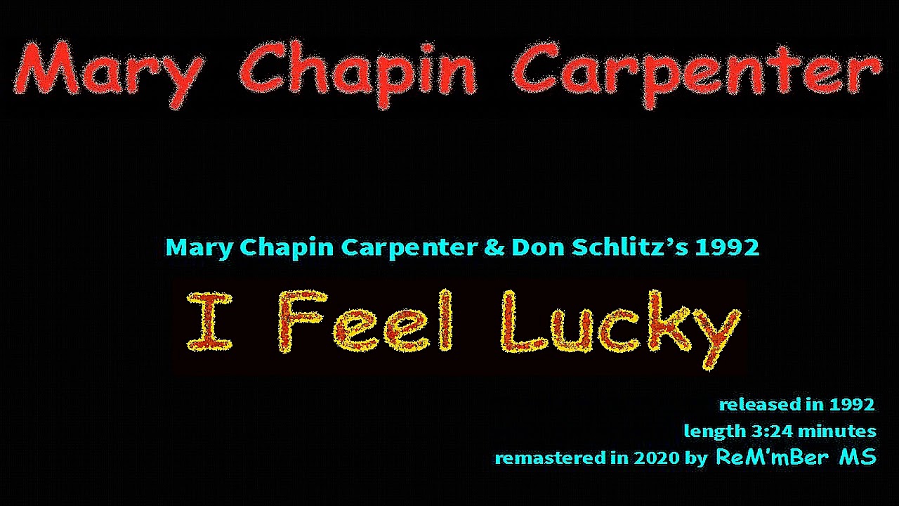 Mary Chapin Carpenter- I Feel Lucky - YouTube