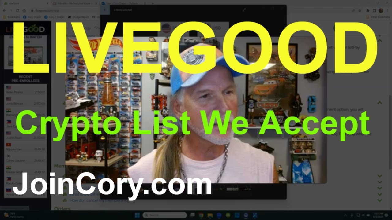 LiveGood Training We Accept Crypto, Here's The List - YouTube
