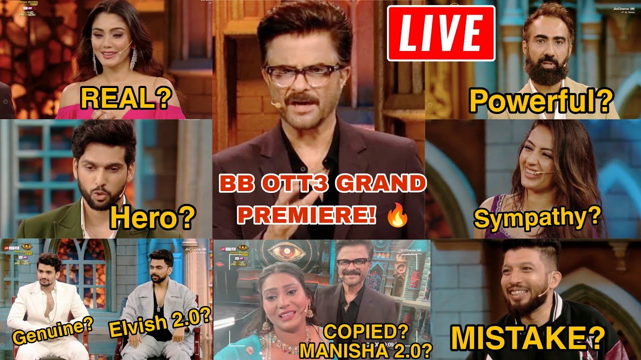 BB OTT 3 GRAND PREMIERE REVIEW। Kataria Elvish 2.0?Sai Hero?Sana Fake ...