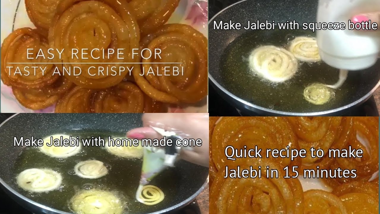 How to make Instant crispy jalebi at home in 15 minutes | ख़स्ता जलेबी ...
