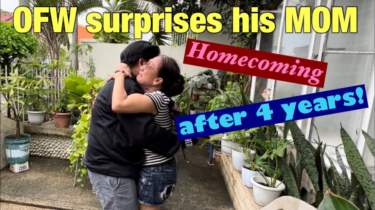 OFW SURPRISES MOM. 😢 HOMECOMING AFTER 4 YEARS. ️ NAGPANGGAP NA TIGA ...