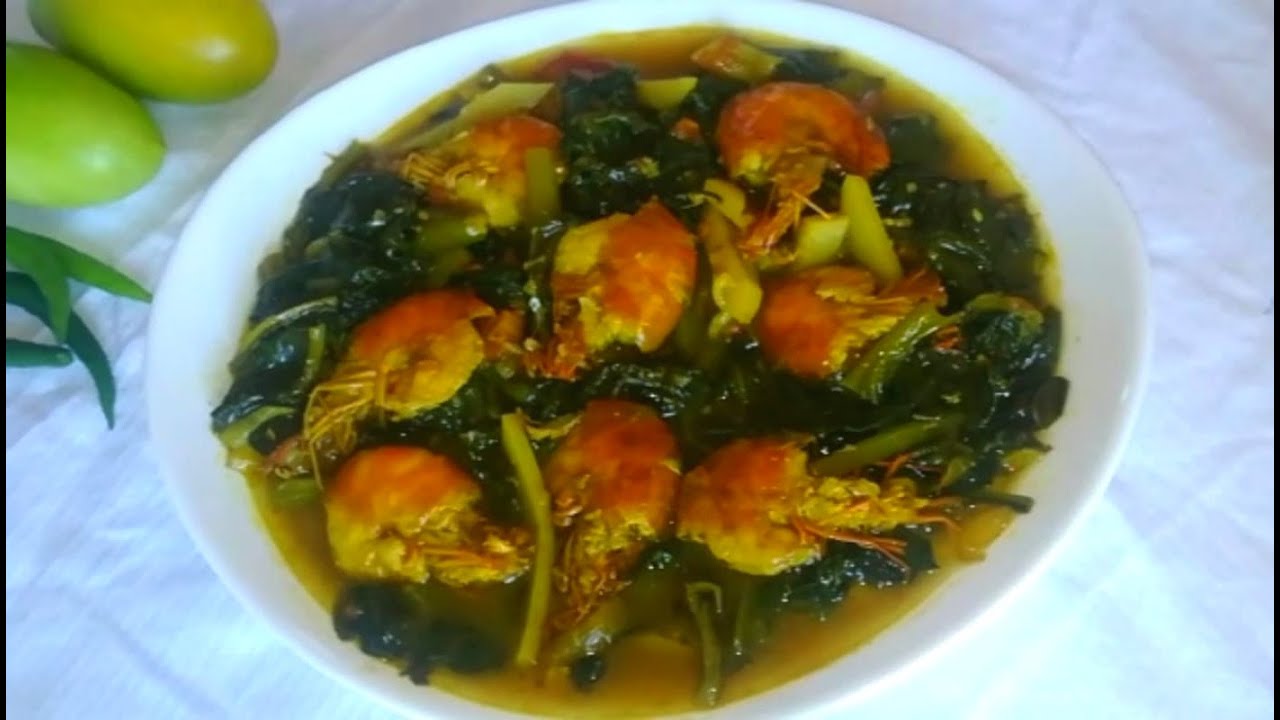 চিংড়ি আর পুঁইশাকের দারুণ মজার রেসিপি | Chingri puishak ranna | Shrimp & spinachBy Probashir ...