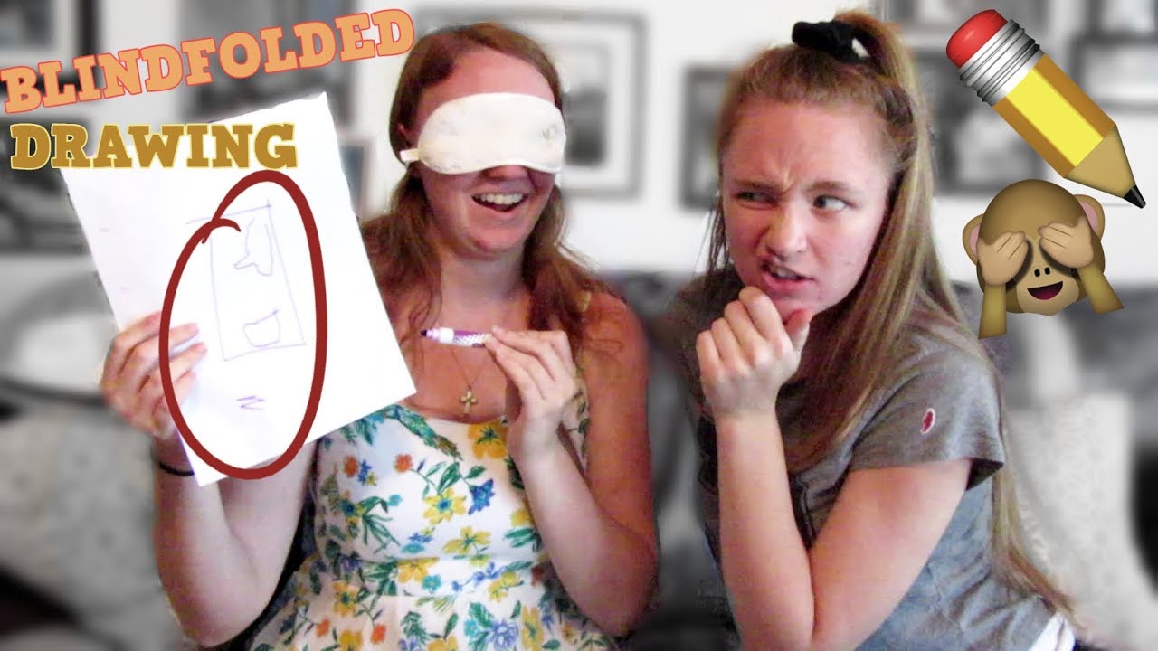 Blindfolded Drawing Challenge - YouTube