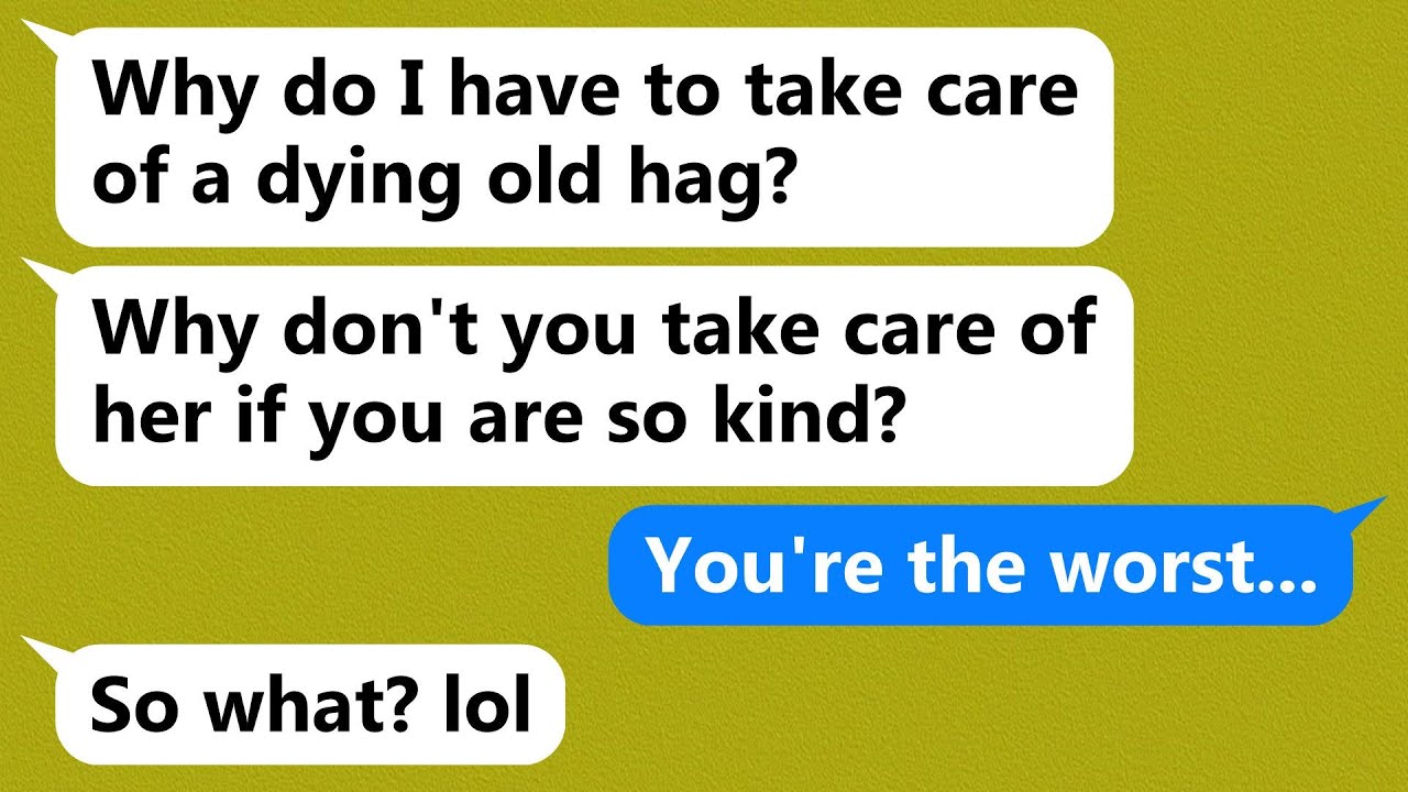 My brother and his wife sent my mom away after learning she was ...