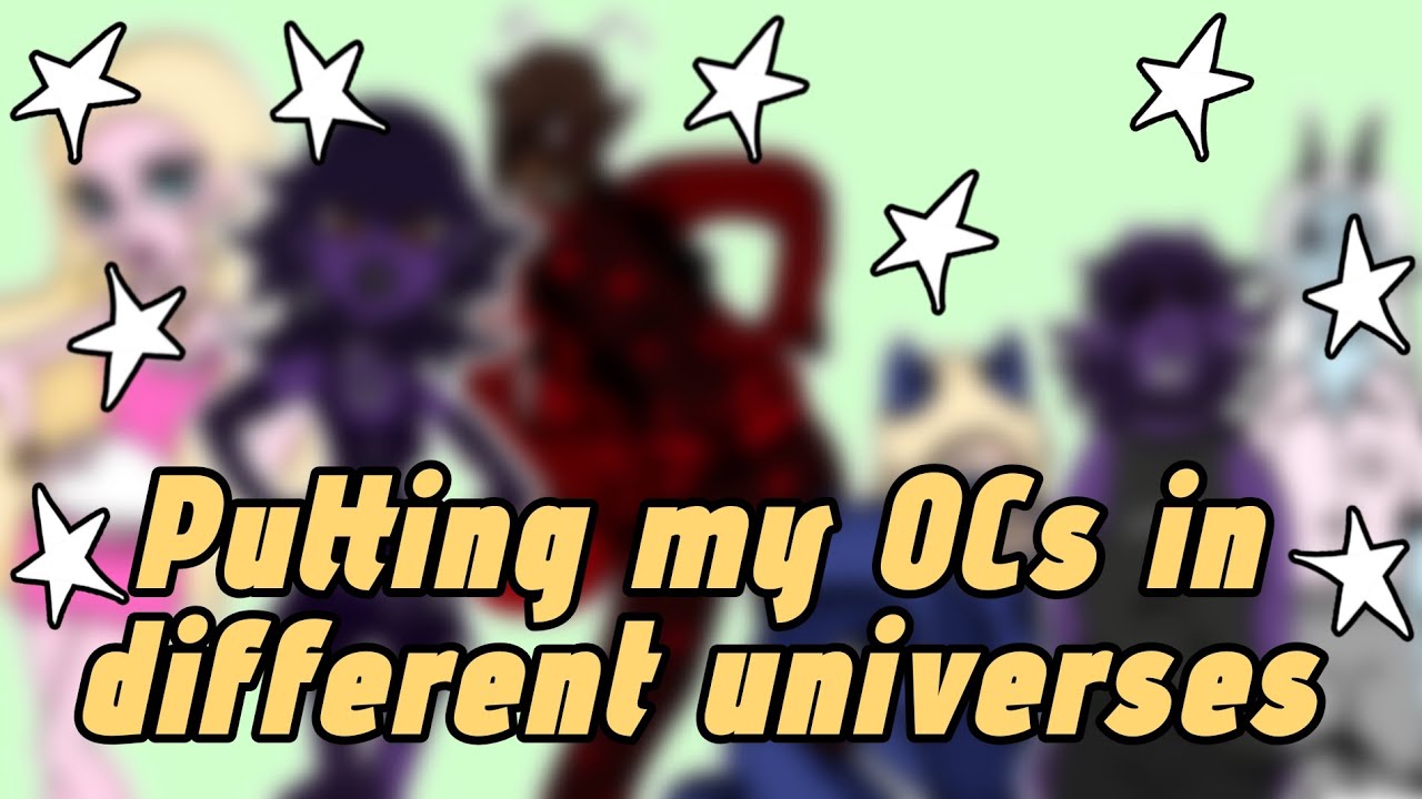 Drawing my OCs in different AUs (speedpaint and commentary) - YouTube