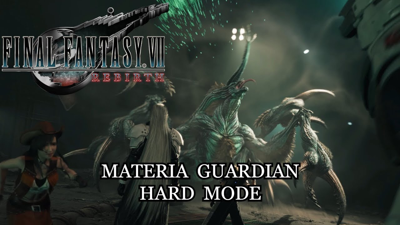 Final Fantasy VII Rebirth - Materia Guardian Boss Fight - Hard Mode ...