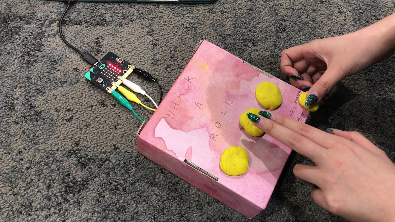 Micro:bit whack-a-mole game - YouTube