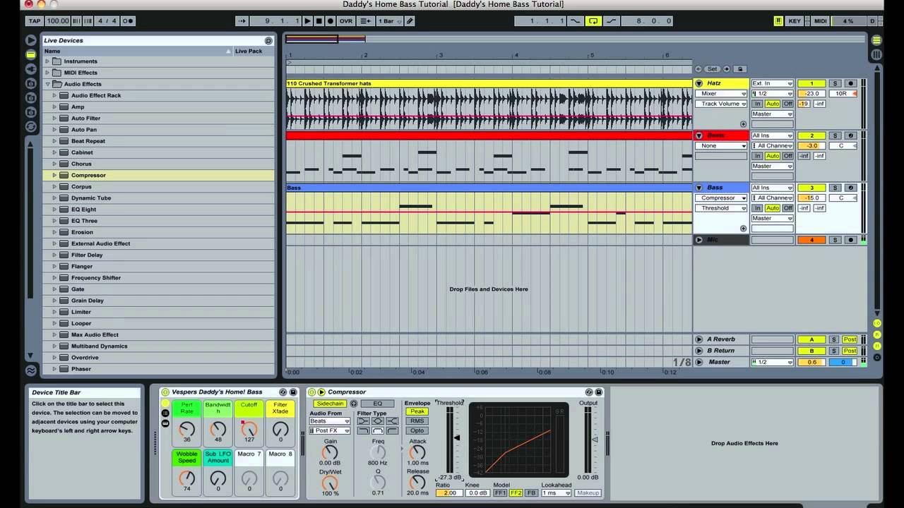 Side Chaining Compression & Ducking Tutorial in Ableton Live - YouTube
