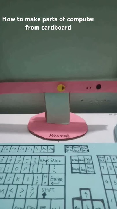 How to make computer from cardboard short video - YouTube