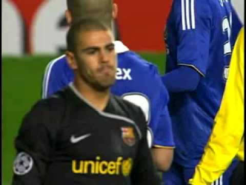 Chelsea 1-1 Barcelona: Didier Drogba Free Kick