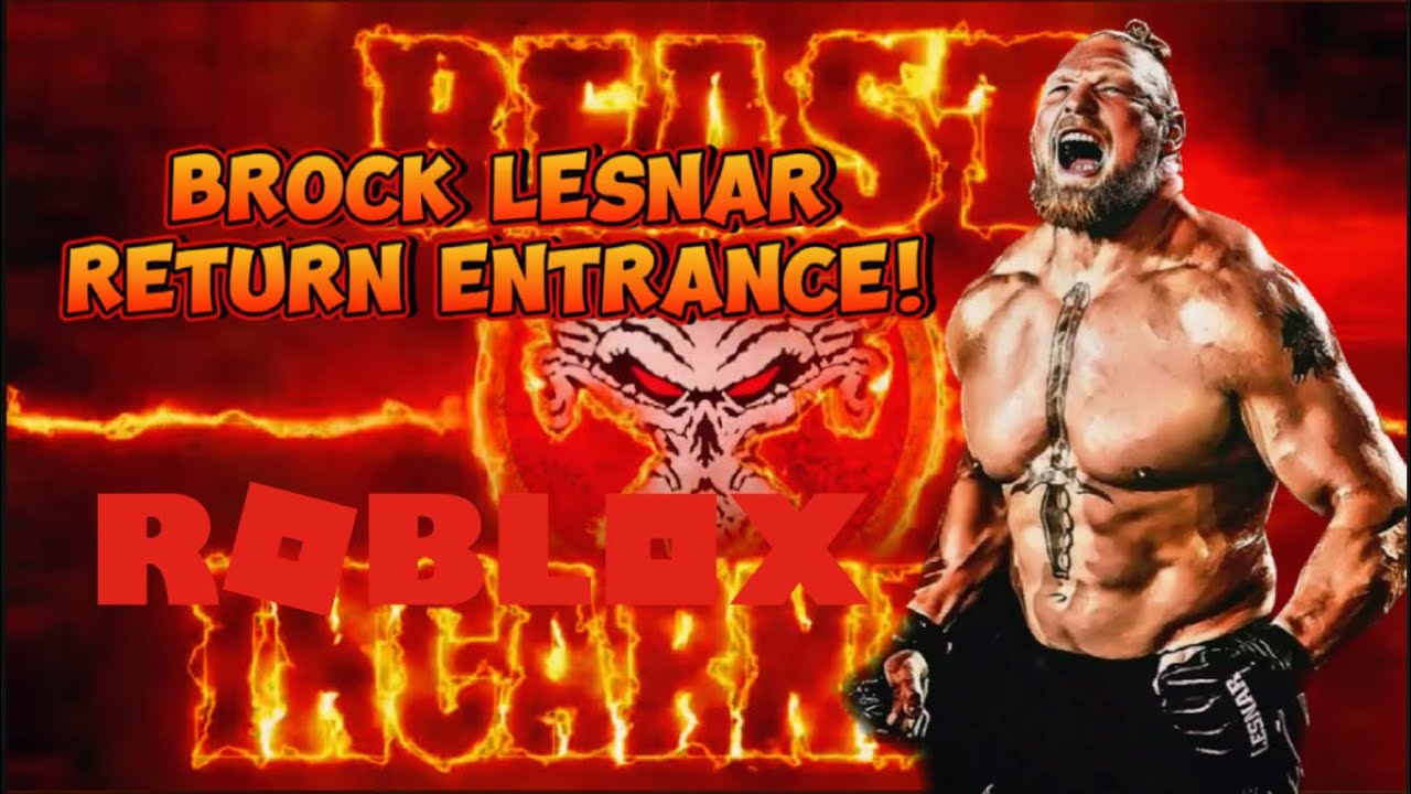 ROBLOX WWE 2K23: Brock Lesnar Return Entrance! - YouTube