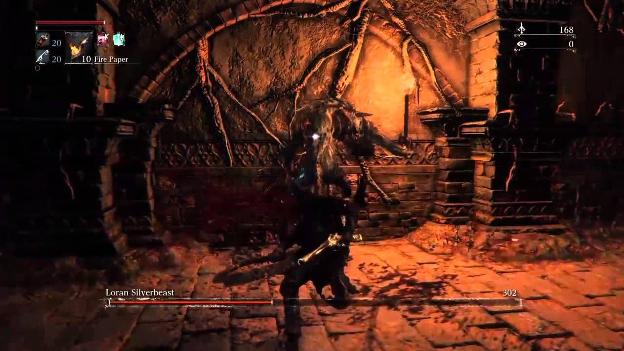 Bloodborne - Waste of Skin v2 vs Loran Silverbeast (Lower Loran Layer 1 ...