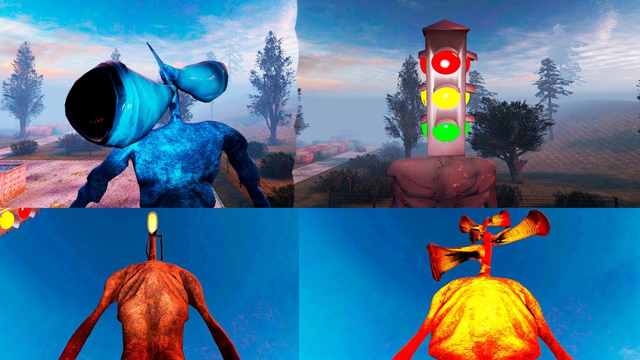 ALL SIREN HEAD in Garrys Mod / LIGHT HEAD, SIREN HEAD, TRAFFIC LIGHT ...