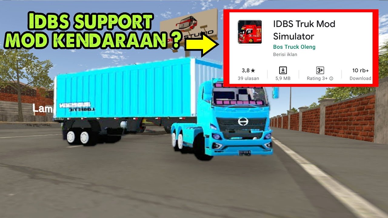 IDBS Truck bisa pasang mod Kendaraan ?? Test IDBS Truck Simulator ...