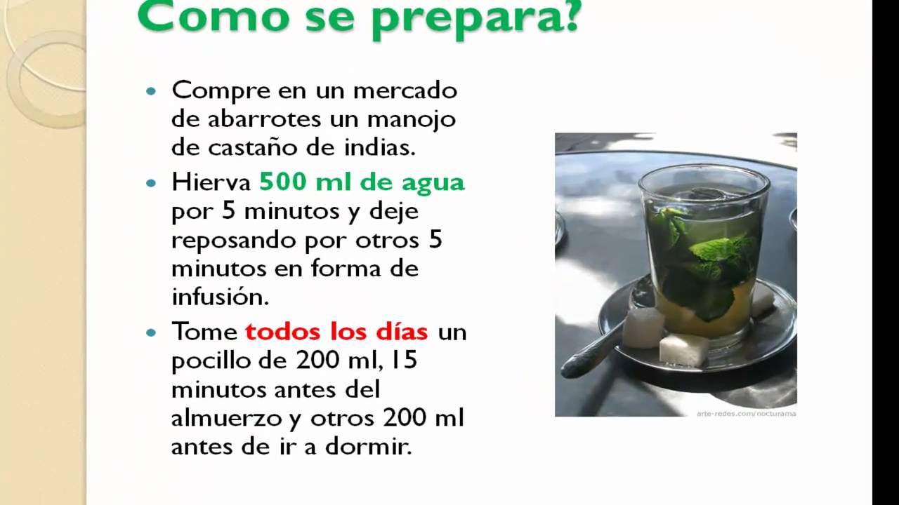 Remedios para las hemorroides - Castaño de Indias - YouTube