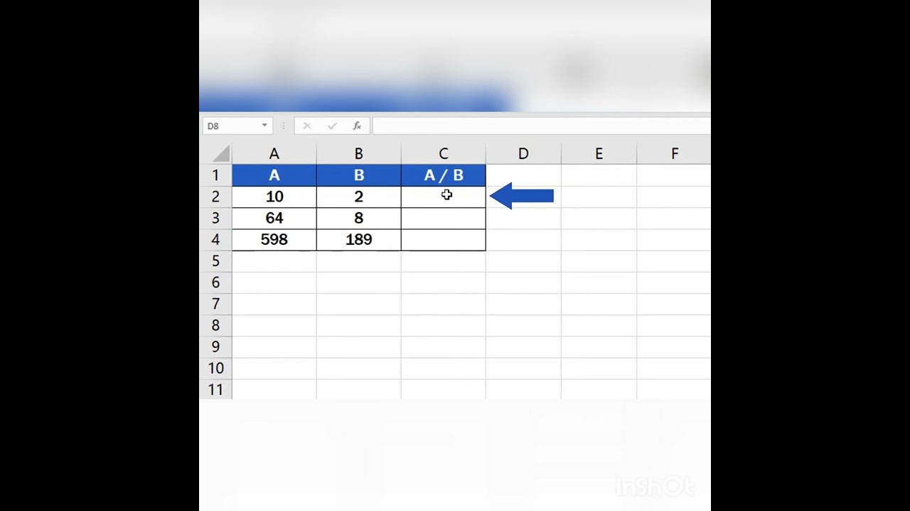 How To Divide Numbers In Excel YouTube How To Divide Numbers In Excel YouTube