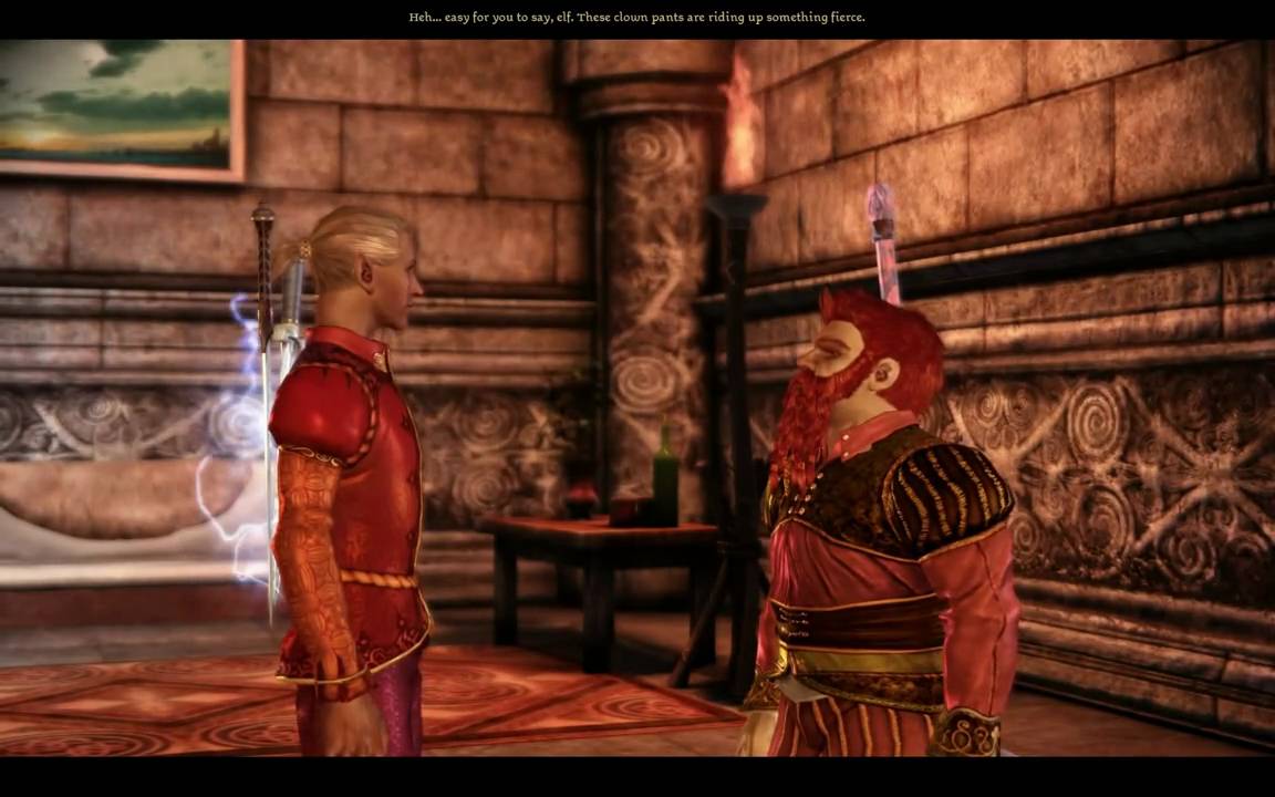 Dragon Age: Origins - Circus Performers ~ Zevran & Oghren at Fort ...