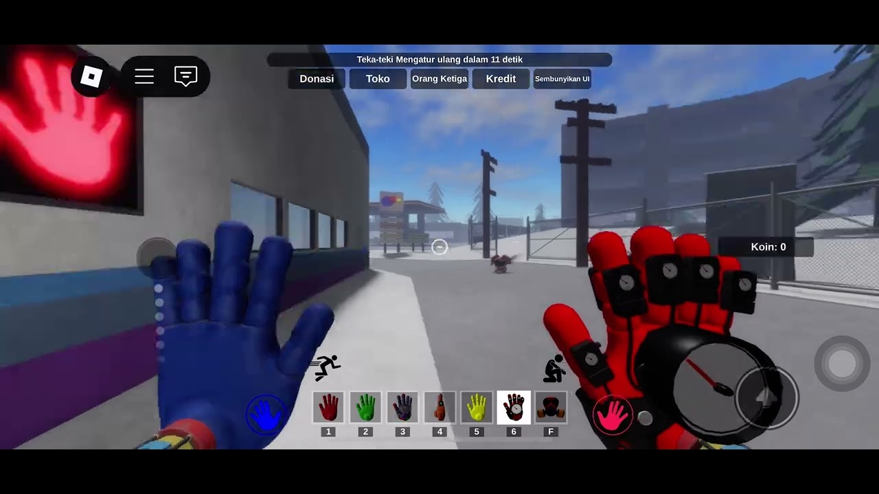 GrabPack system short gameplay/roblox Poppy Playtime - YouTube