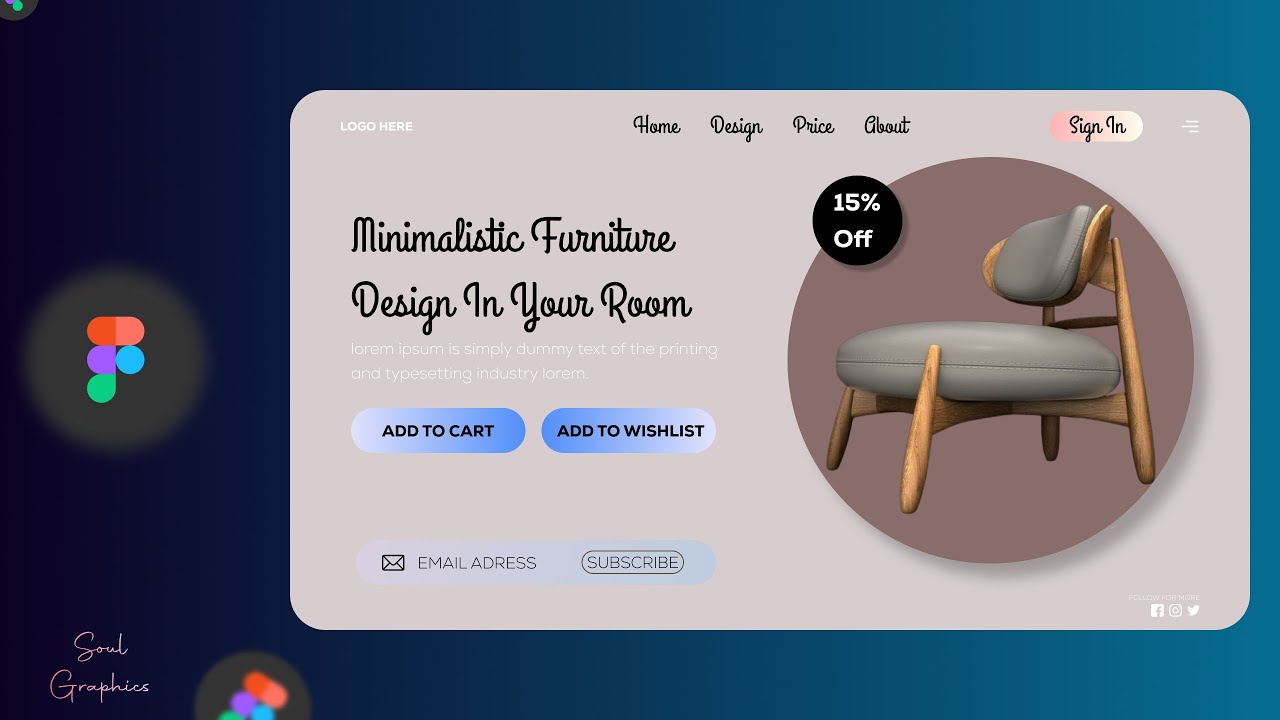 Furniture Homepage UI Design Concepts in Figma With Soul Graphics 💥 ...