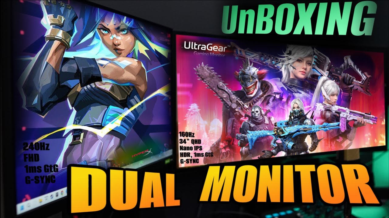 Best BUDGET dual MONITOR SETUP - YouTube