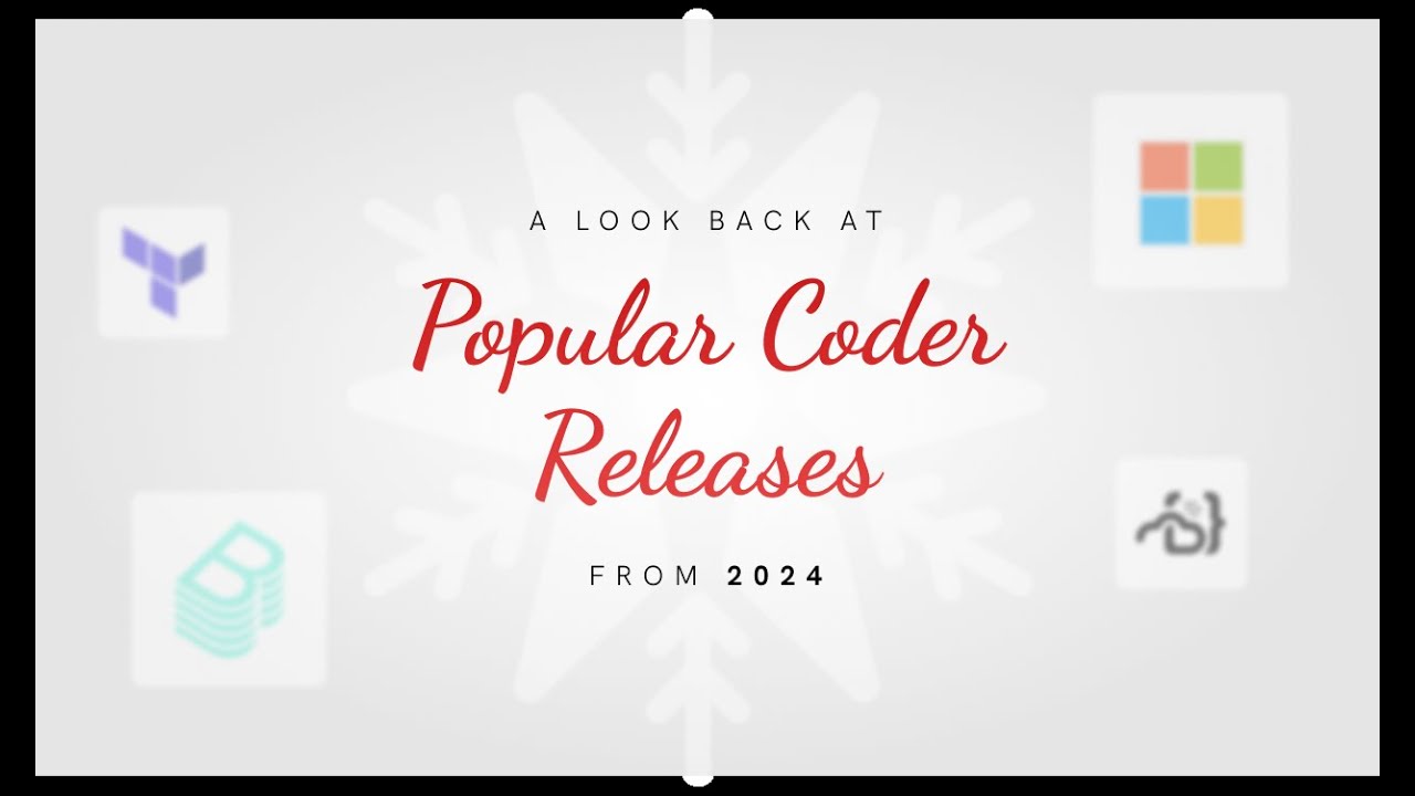 A Look Back: Popular Coder Releases of 2024 - YouTube